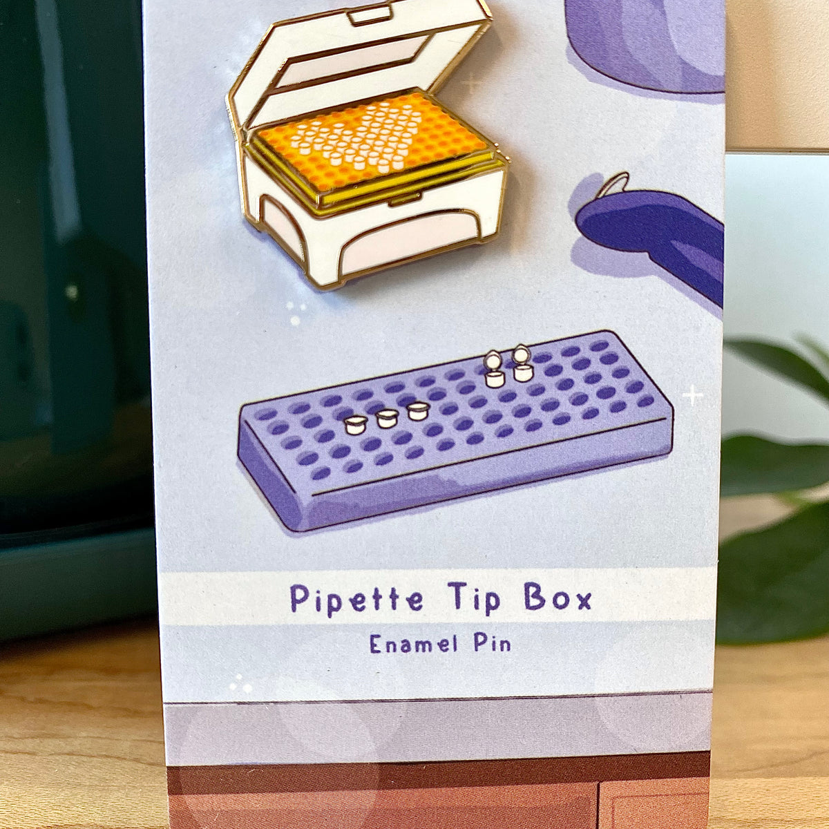 Pipette Tip Box Enamel Pin - Laboratory Pins | Science Collective