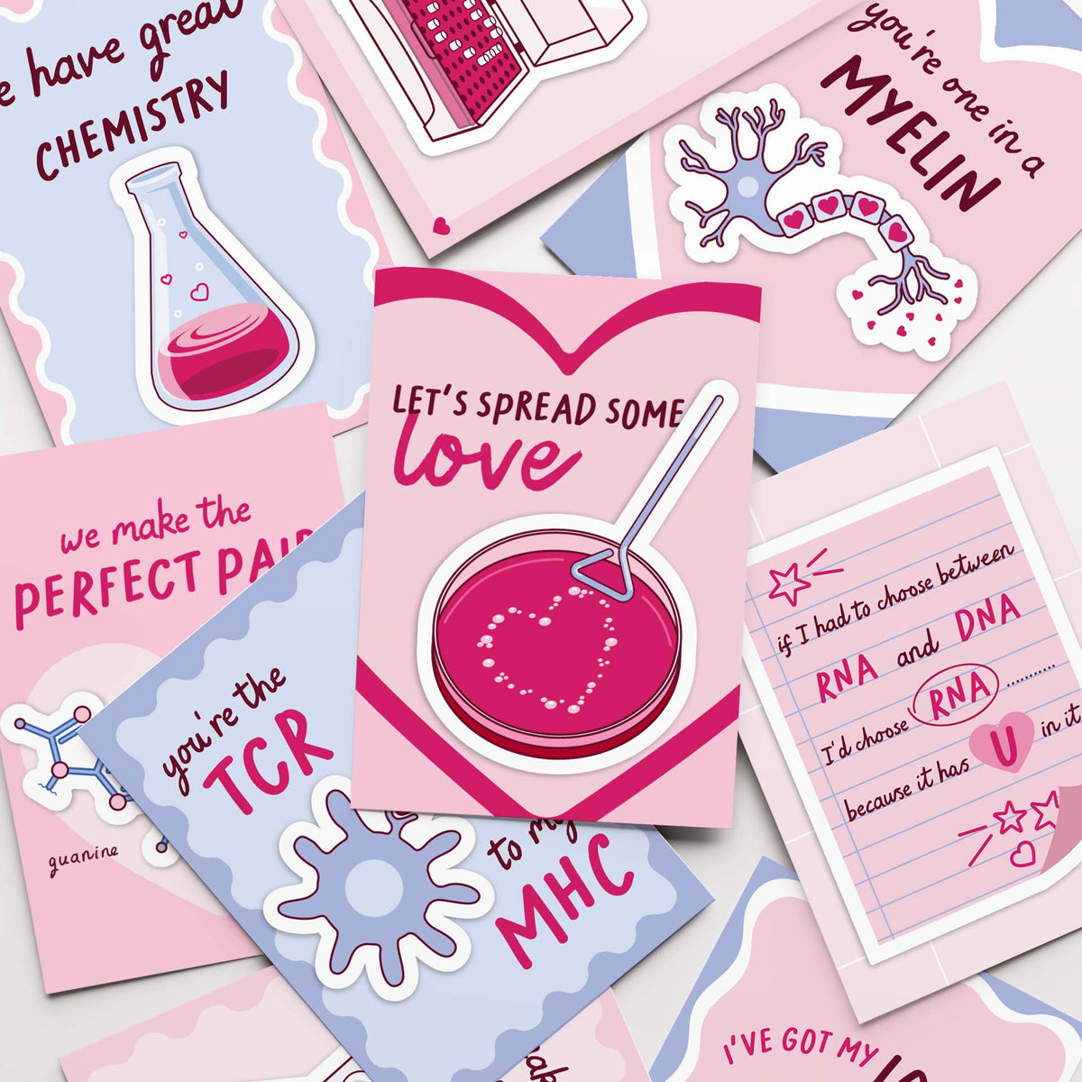 STEM Valentine's Day Cards + Stickers – Science Collective